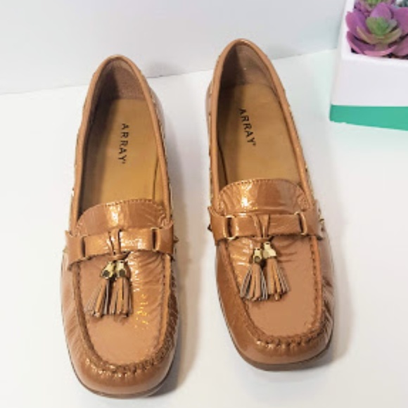Array | Shoes | Array Leather Tassle Loafers Sz 7 Narrow Copper | Poshmark